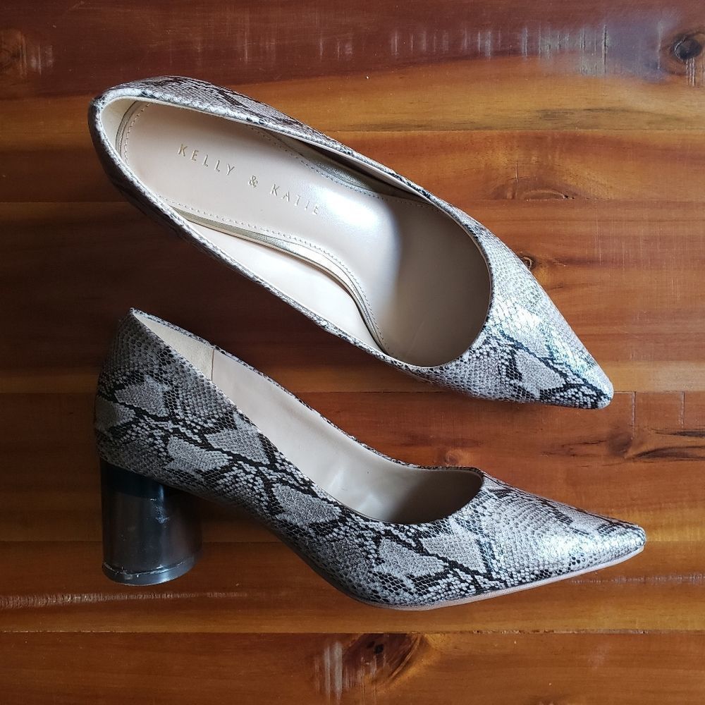 Kelly And Katie Maysa Snakeskin Pumps - Gem